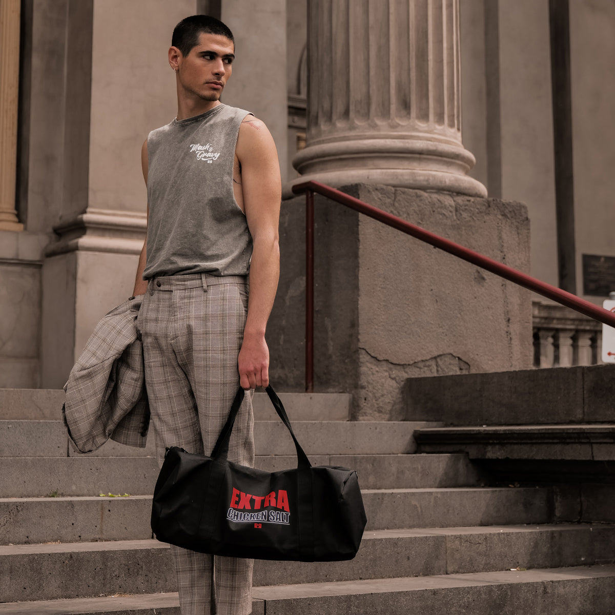 Reds Typography Extra Chicken Salt Duffle Bag – Red Rooster AU