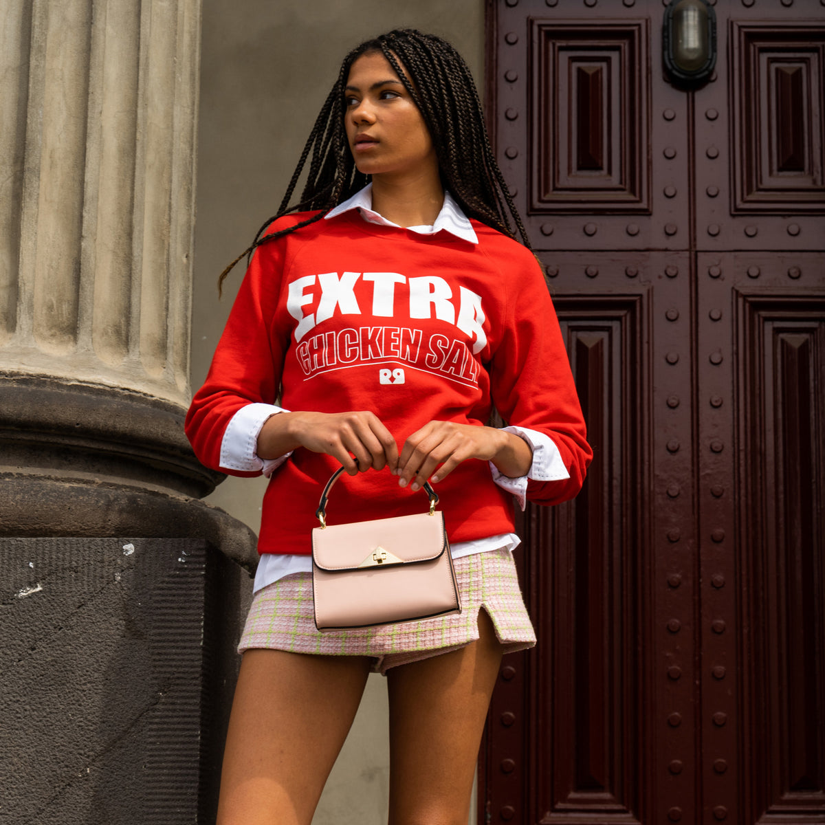Reds Typography Extra Chicken Salt Sweatshirt – Red Rooster AU